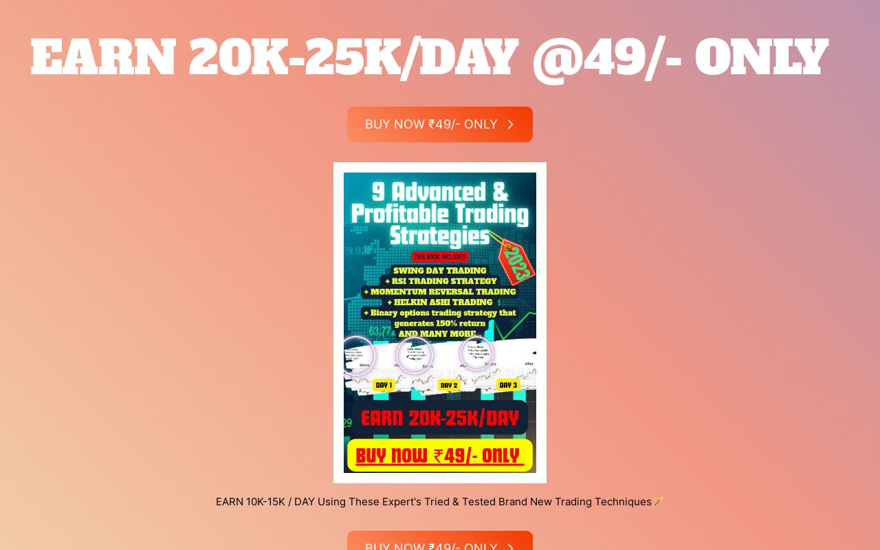 Earn 20K-25K/Day in ₹49/- Only